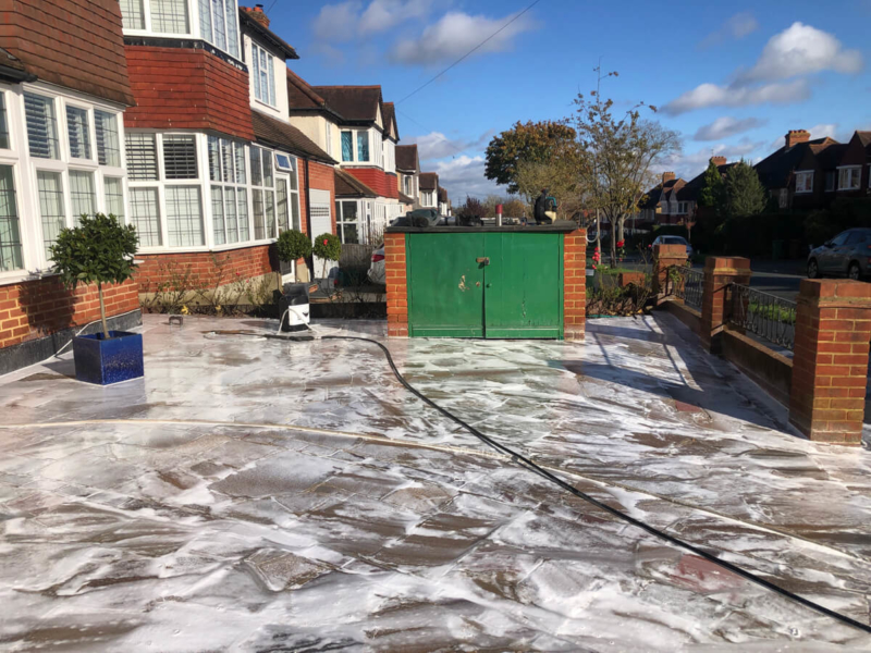 Jet washing buildings, driveways, decking & more in Surrey